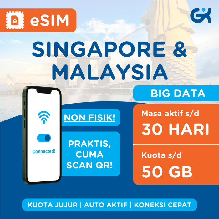 Promo eSIM Singapore Malaysia | eSIM Singapura Global Komunika - 30 ...