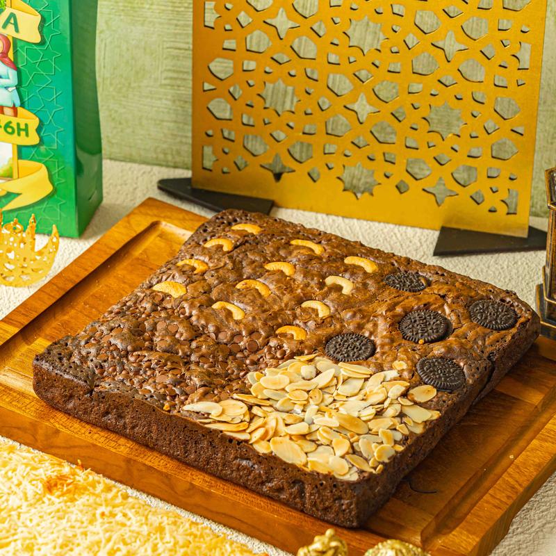 Brownies Fudgy Dark Chocolate Chan Patisserie Size 20x20cm - Shop ...