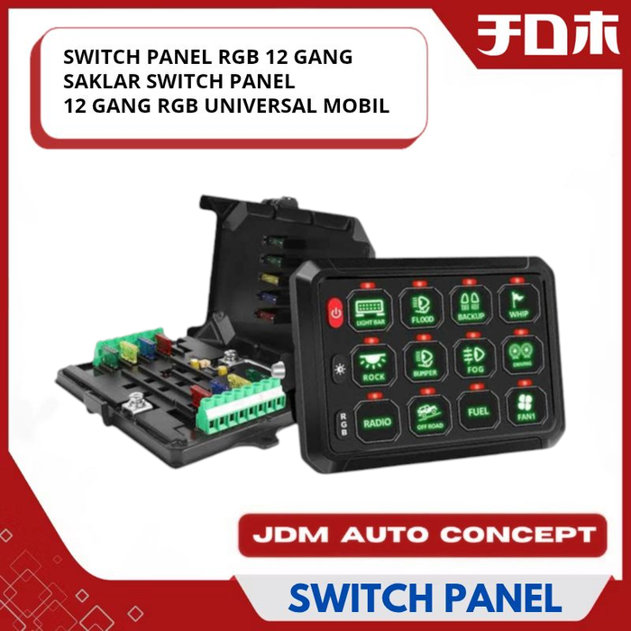 Jual Panel Switch 12 Gang RGB - Switch Panel 12 Gang - Switch Panel ...
