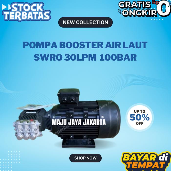 Jual Pompa Dorong Membran Swro 30 LPM 100 Bar 5.5kw 7.5HP Sea Water ...