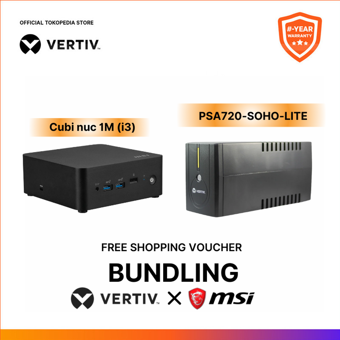 Promo Mini PC MSI Cubi NUC 1M i3, 8GB, 512GB, W11Home + UPS Vertiv ...