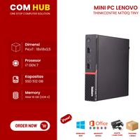 Jual KOMPUTER MINI PC LENOVO M710Q CORE I7 GENERASI 7 RAM 16 SSD 512 ...