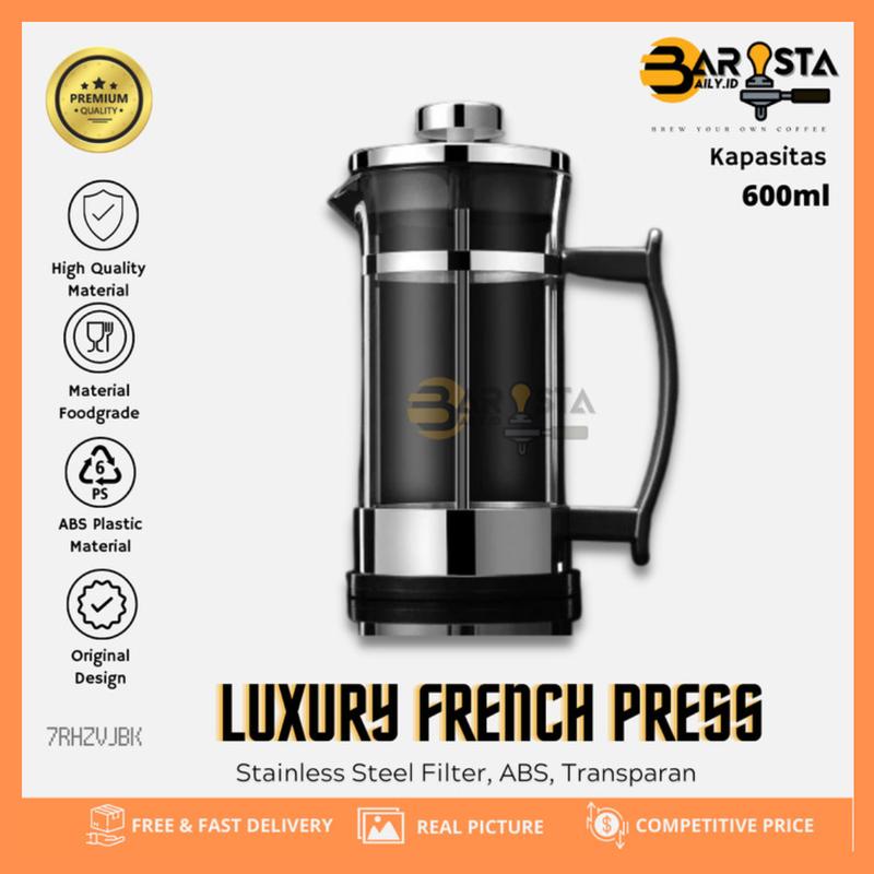 French Press Kopi 600ml 350ml - Alat Seduh Kopi Rumahan - French - Shop ...