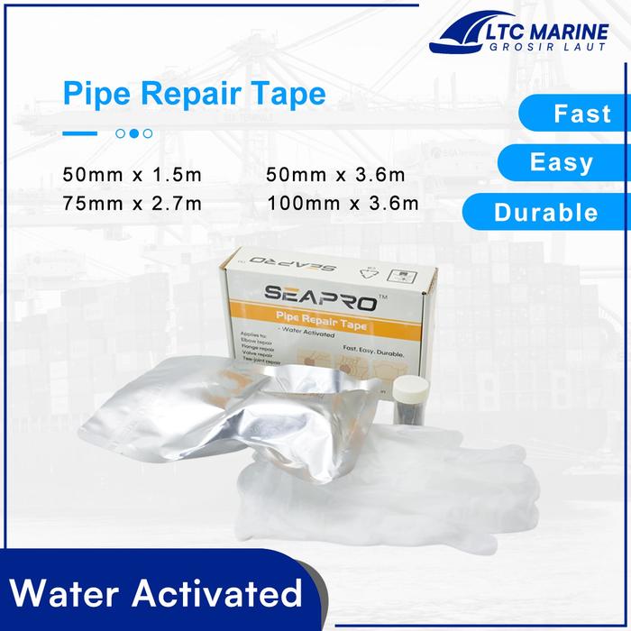 Jual IMPA 812362-65 Water Activated Tape for Pipe Repair Fast Seal Tape ...
