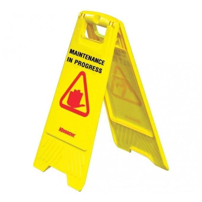 Jual tanda Lantai Sedang dalam perbaikan STOP sign maintenance in ...