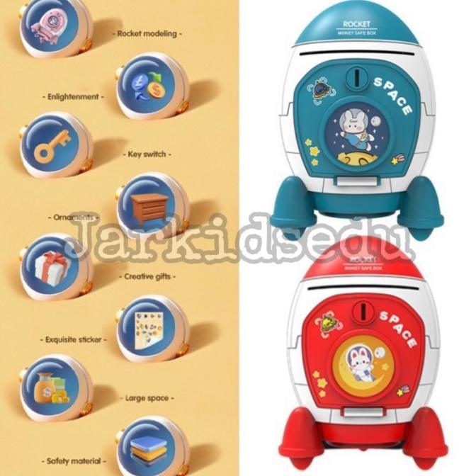 Mainan Anak Celengan Astronot Aerospace Rocket Piggy Bank Space - Shop ...