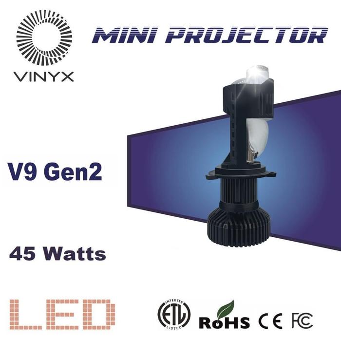 Promo Limited Edition!! Lampu LED VINYX V9 Gen2 45W Projie H4 Mini ...