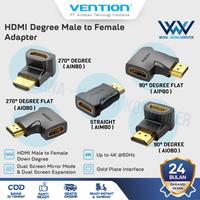 Jual Vention Gender HDMI Bentuk Siku L 90 270 degree Vertical up down ...