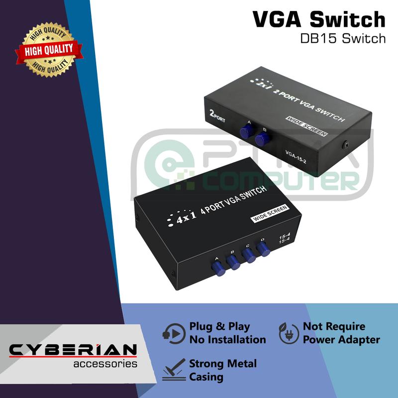 VGA(DB15) Switch Multi Ports - Shop | Tokopedia