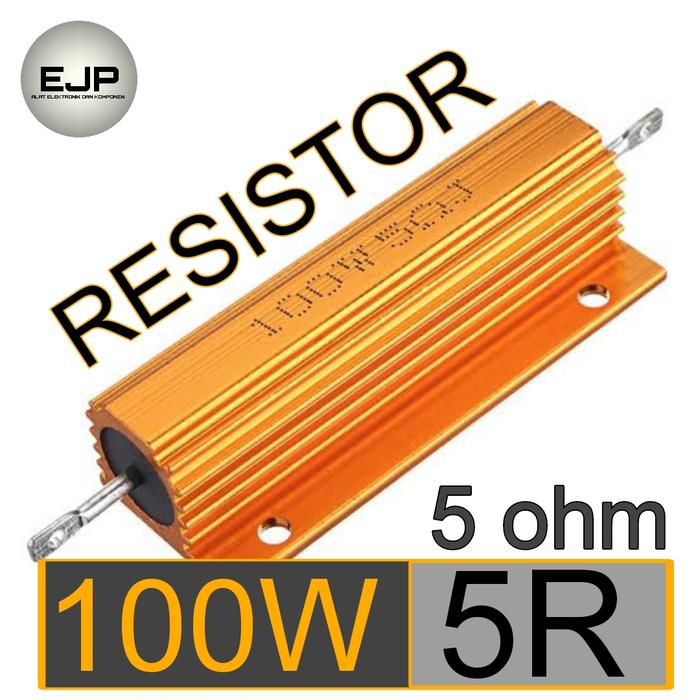 Jual Resistor 100w 5 ohm 100 watt dummy load alumunium case - Kab ...