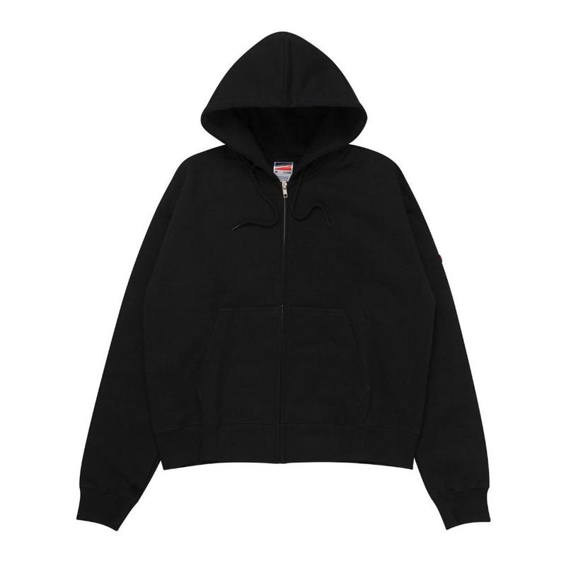 Screamous Sweater Pria Pullover Zipper Hoodie BOXY FIT FURE BLACK ...