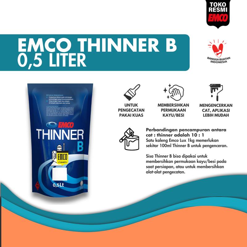 Emco Thinner B - 0.5 liter - Shop | Tokopedia