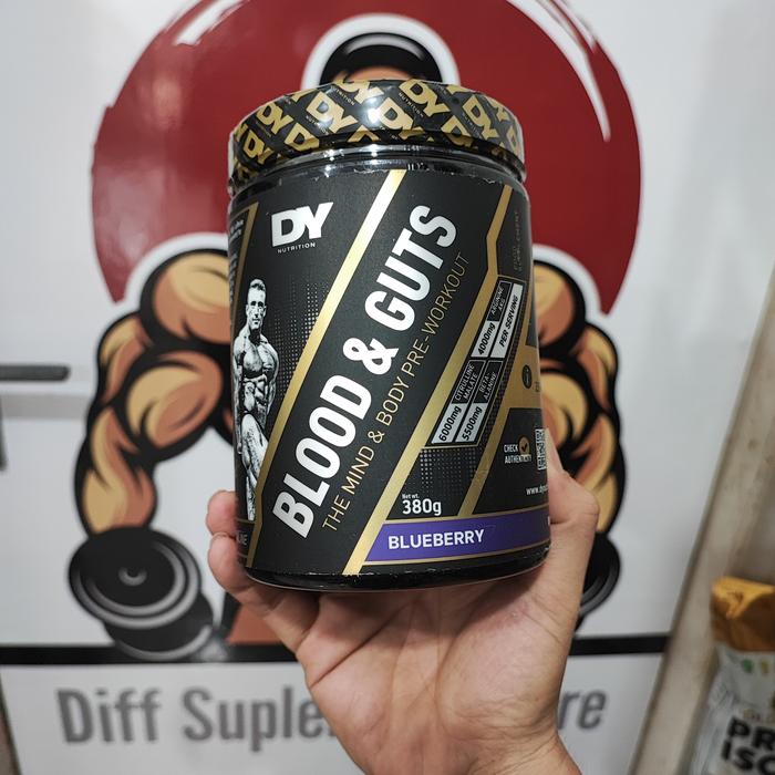 Jual DY NUTRITION BLOOD & GUTS PRE WORKOUT DORIAN YATES PWO 380 GR 20 ...