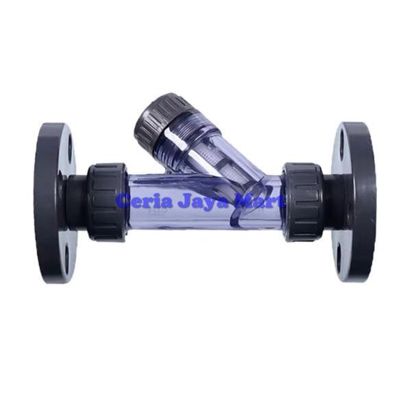 Jual Y Strainer PVC Clear 1/2" Flange JIS10k / Y Strainer Bening DN 15 ...