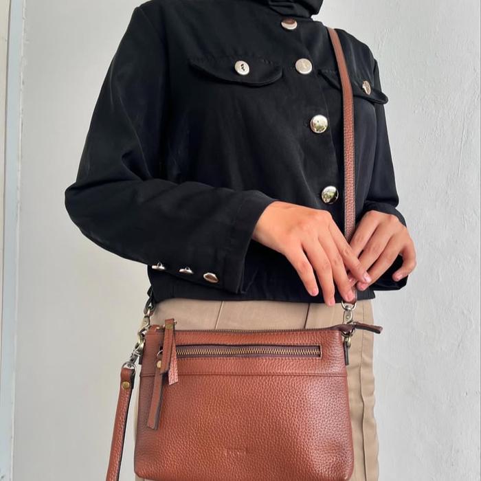 Jual Pepari Leather Tas Wanita Kulit Sapi Pouch PA - 933 Tali Panjang ...