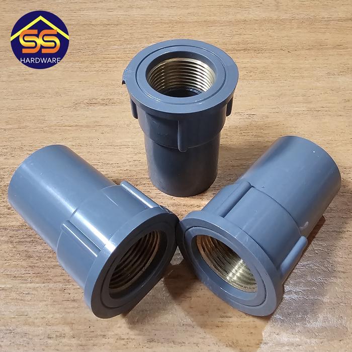 Jual SDD KUNINGAN 3/4 inch RUCIKA PVC Faucet Socket MI Metal Insert Sok ...