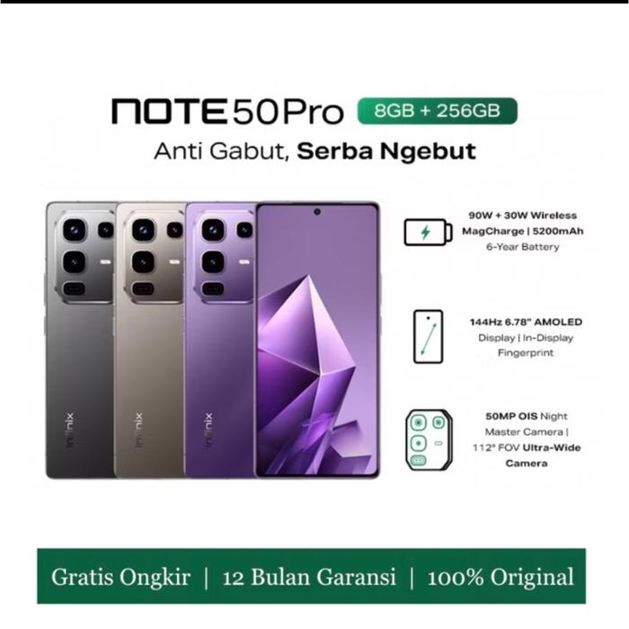 Jual Infinix Note 50 Pro NFC (8GB/256GB) Helio G100 - 50MP OIS ...