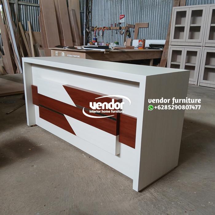 Jual CUSTOM | Meja Receptionist Desk Office HPL Meja Pelayanan Interior ...