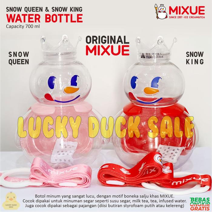 Jual MIXUE Snow King Bottle Water Tumbler Snowman Botol Boneka Salju ...