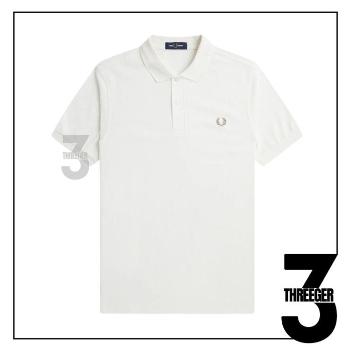 Promo Fred Perry Gold Logo Polo Ecru Original / Fred Perry Polo ...