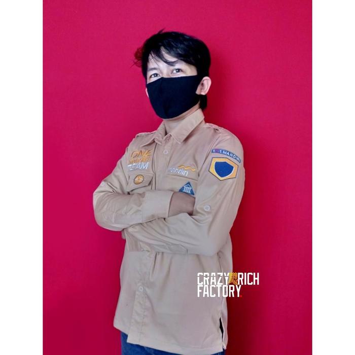 Jual TERBARU Kemeja Seragam Mandiri One Team Cream - Cream, S - Jakarta ...