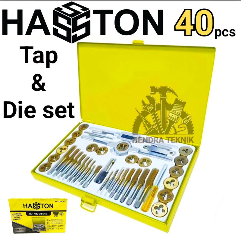 HAND TAP SET KOTAK BESI SNEI SET BOX BESI TAP & DIE SET 40PCS KOPER ...