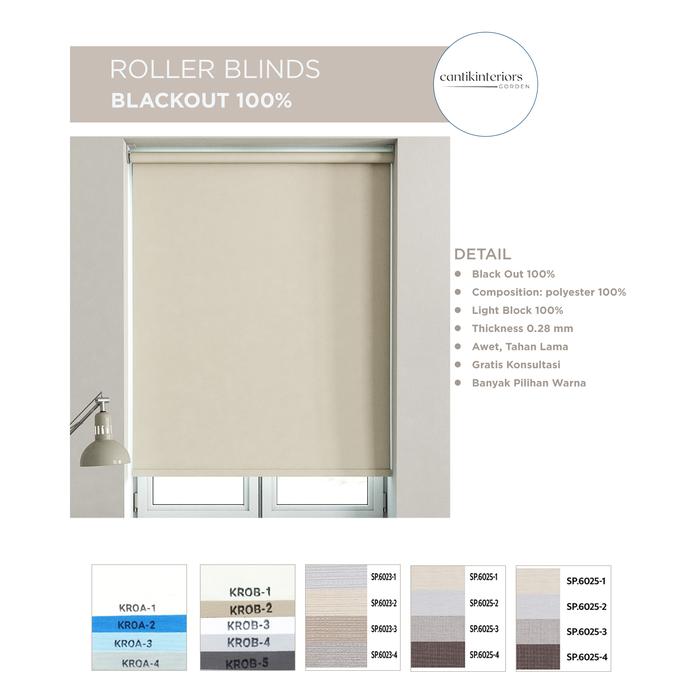 Jual Tirai Roll Blind Blackout Roller Blind Tirai Gulung Tirai ...