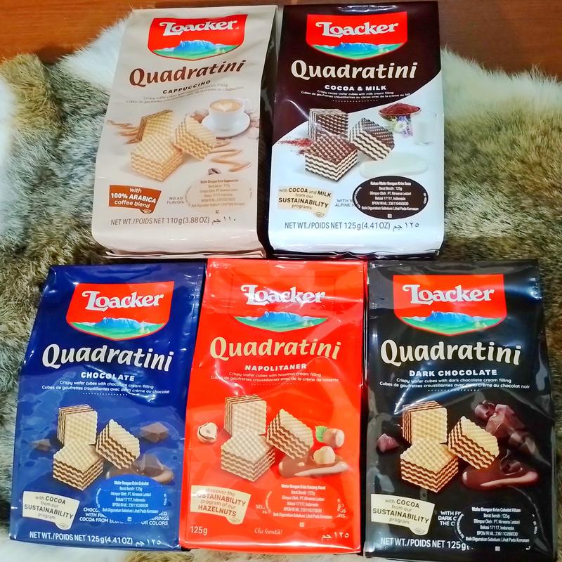 LOACKER WAFER 125GRAM WAFER LOACKER 125GRAM WAFER LOACKER QUADRATINI ...