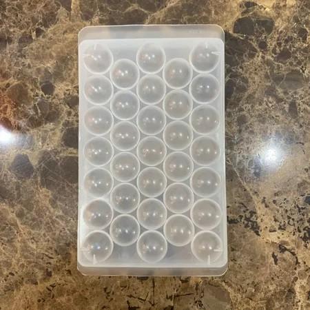 Jual Cetakan Es Batu Bulat 33Lubang JUMBO / Cetakan Jelly Ball 33Lubang ...