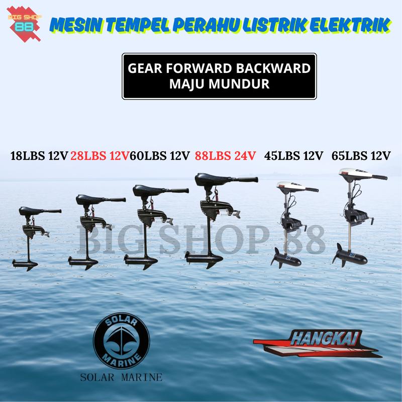 Mesin Perahu Karet Trolling Mancing Listrik Elektrik Solar Marine ...