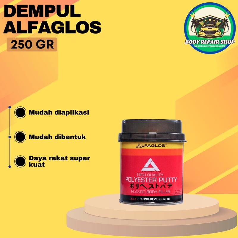 Dempul Alfaglos 250gr / Polyester Putty Alfaglos 250gr - Shop | Tokopedia