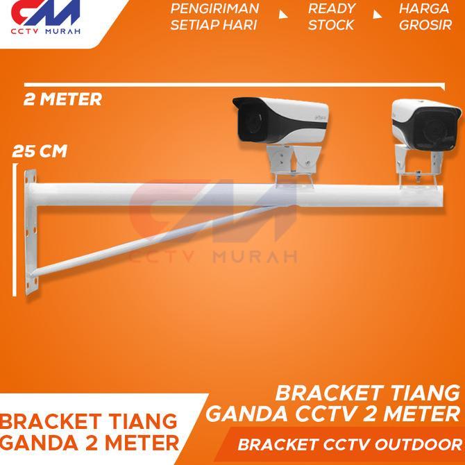 Jual Baru | Bracket Double Cctv Pole Mount || Bracket Tiang Ganda 2 ...