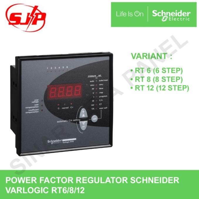 Jual New Power Factor Regulator Pfr Schneider Varlogic Rt6/Rt8/Rt12 6/8 ...