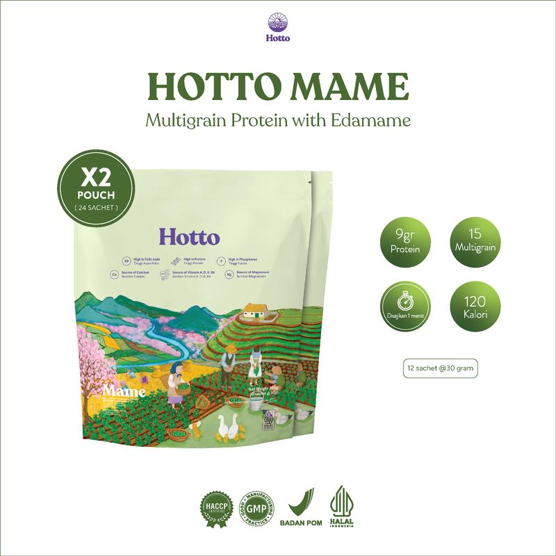 Hotto Mame Protein Multigrain with EDAMAME - 2 POUCH (24 Sachet) - Shop ...