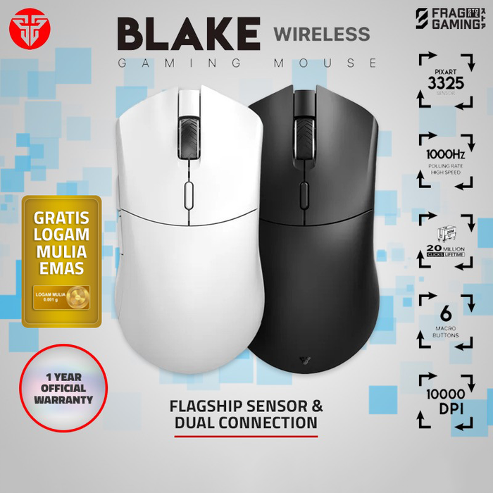 Jual Fantech WGC5 / WGC-5 Blake Wireless Mouse Dual Mode FantechWGC5 ...