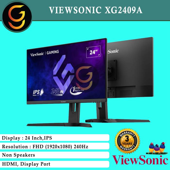 Jual Monitor VIEWSONIC XG2409A 24" IPS FHD (1920 x 1080) 240 Hz HDMI ...