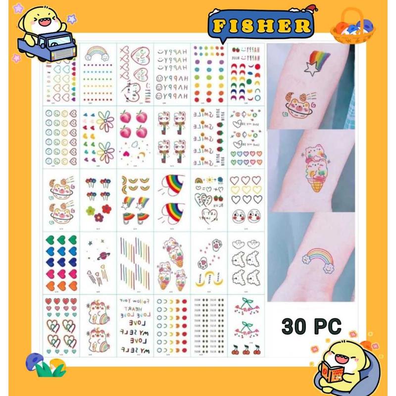 Set Stiker tattoo (1 paket isi 30pcs) tato sementara stiker badan ...