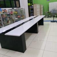 Jual Meja Meeting 400x120x75 cm Meja Rapat 12 Orang Meja Kantor HPL ...