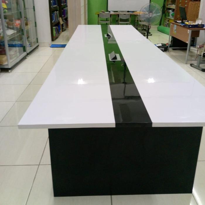 Jual Meja Meeting 400x120x75 cm Meja Rapat 12 Orang Meja Kantor HPL ...