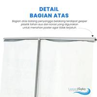 Jual Standing Roll Up Banner Plastik Stand Berdiri Tiang Penyangga ...