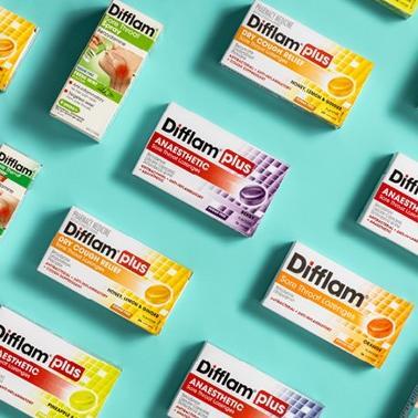 Difflam Plus Triple Action - 16 Lozenges - Shop | Tokopedia