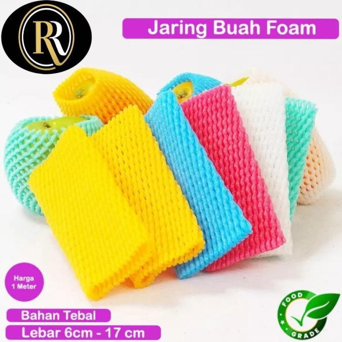 JARING FOAM NET BUAH WARNA BUSA BUNGKUS APEL PIR JERUK DAN SAYUR - Shop ...
