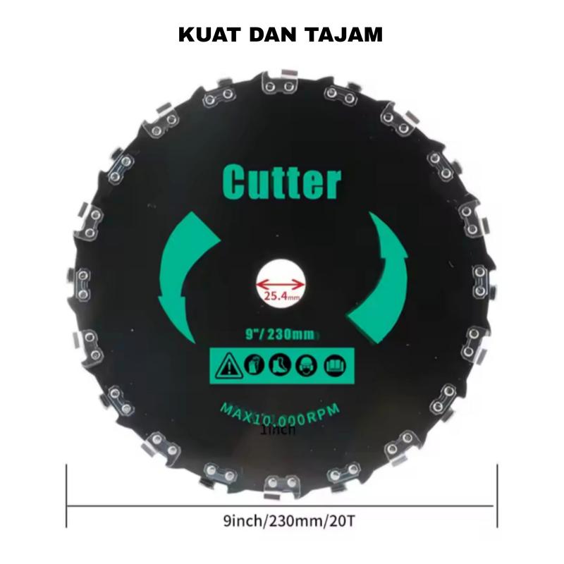Pisau Bulat Potong Rumput Model Chainsaw Tooth Grass Blade - Shop ...