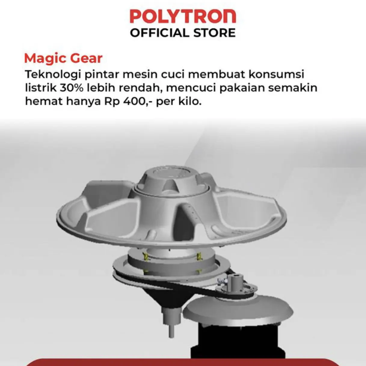 (AMPLOP BON) MESIN CUCI POLYTRON PWM 7081 PRIMADONA GIANT SERIES 7KG 2 ...