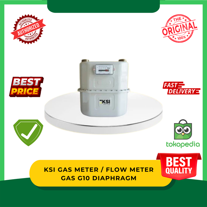 Jual GAS METER / FLOW METER GAS G10 DIAPHRAGM MERK KSI + INDUSTRIAL ...