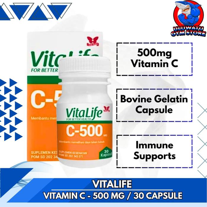 Jual VITALIFE Vitamin C 500mg - Vit C 500 30 Capsules Suplemen Daya ...