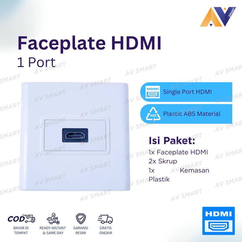 FACEPLATE HDMI / OUTLET HDMI / WALL PLATE HDMI / STOP KONTAK - Shop ...
