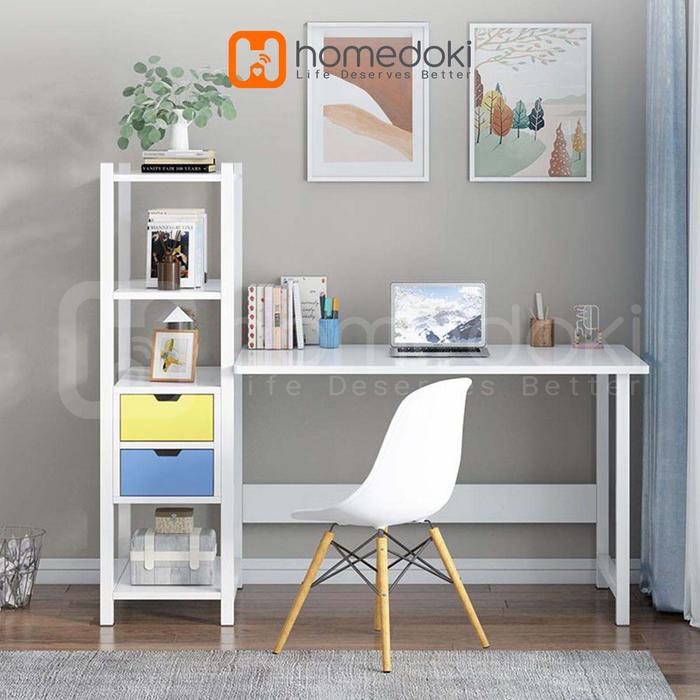 Promo Homedoki Meja Komputer Minimalis/Meja belajar/Meja kerja/ Meja ...