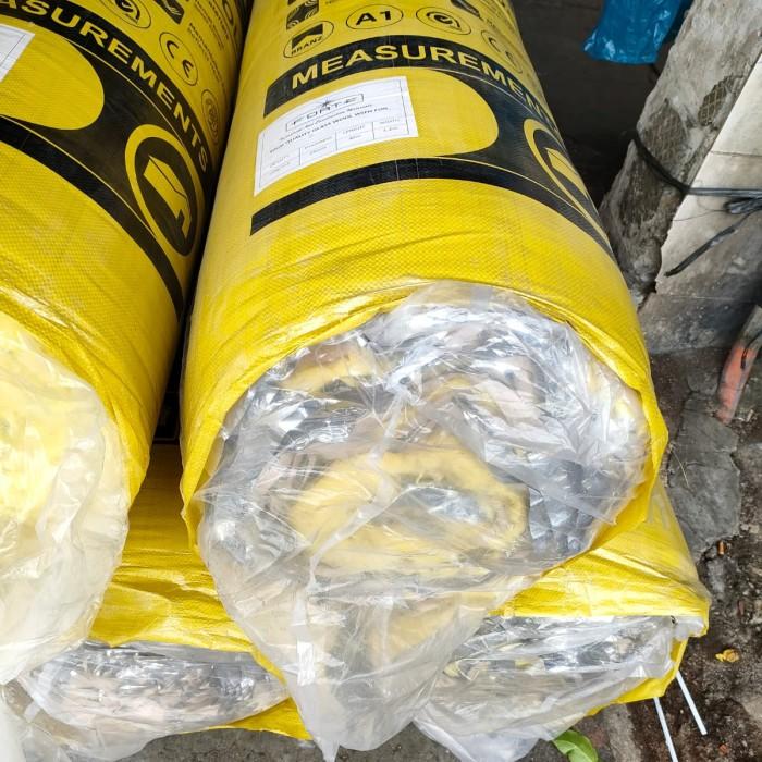 Jual glasswool atap glasswool alumunium foil 25mm x 120cm x 30m density ...