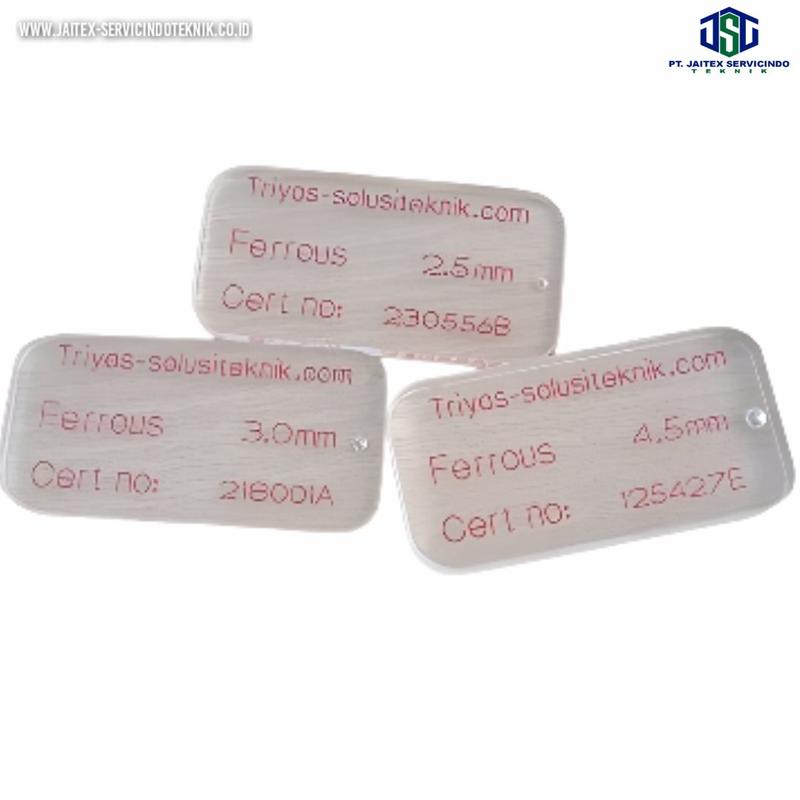Test Piece Metal Detector Terbaik Test Card Ferrous - Shop | Tokopedia